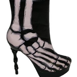Too Fast | Shoes | Too Fast Xray Victorian Boot Rockabilly Pinup Goth ...